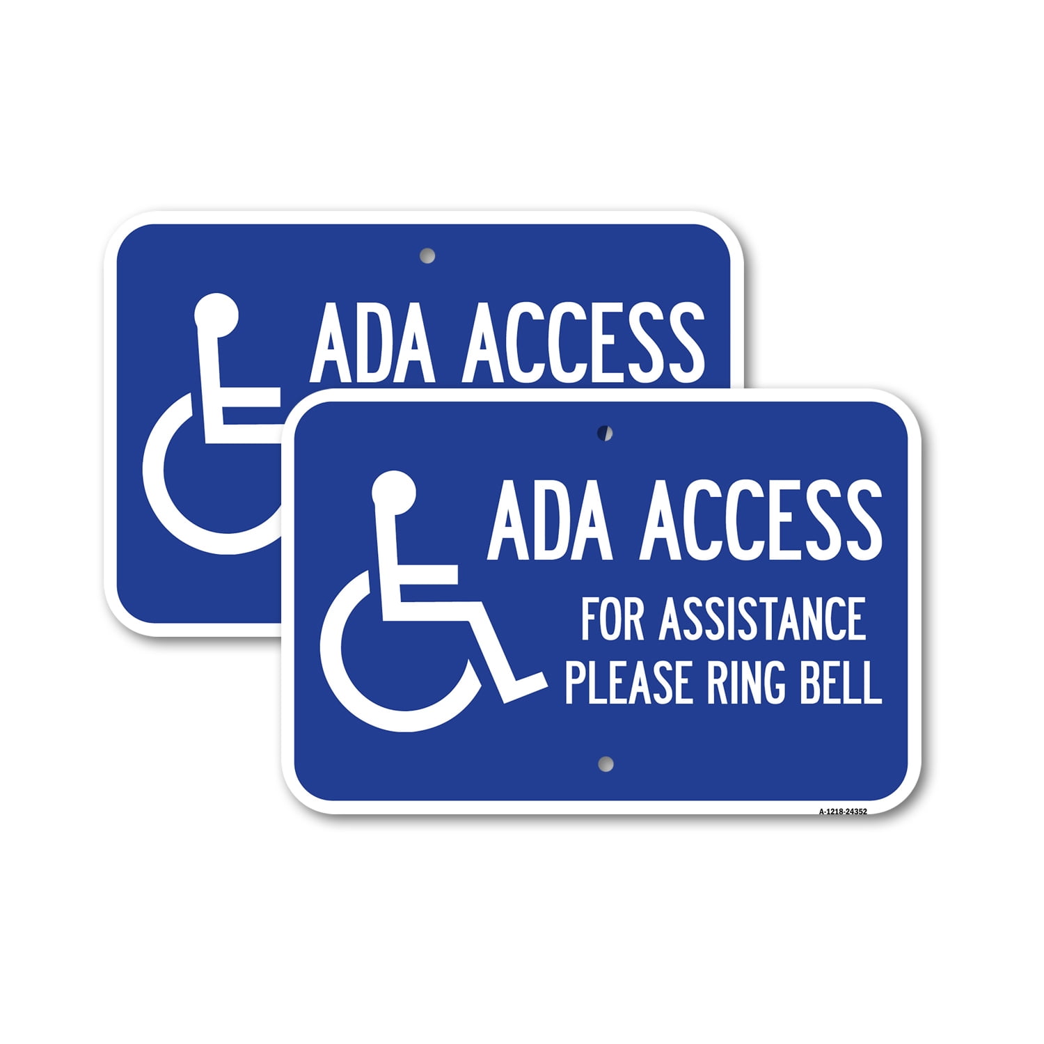 (2 Pack) ADA Access for Assistance Ring Bell (With New Isa Symbol) | 12 ...