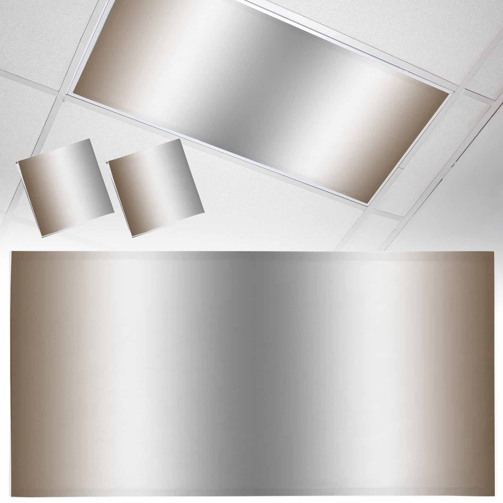 2 Pack Abstract Fluorescent Light Covers for Ceiling Lights Brown Gray ...