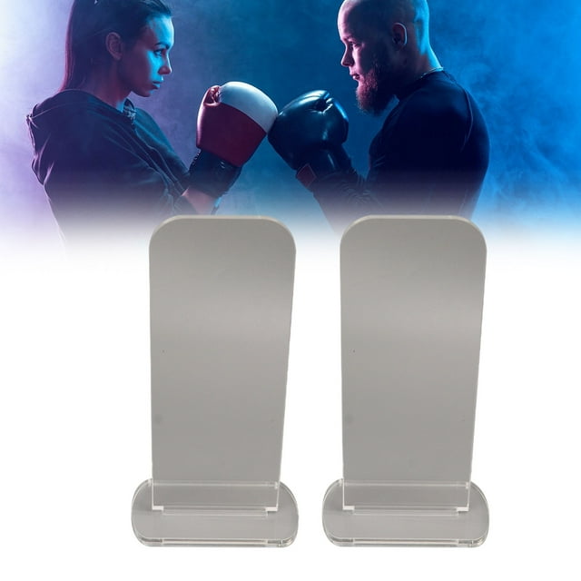 2 Pack Acrylic Boxing Glove Stand, Boxing Glove Display Stand, Vertical ...