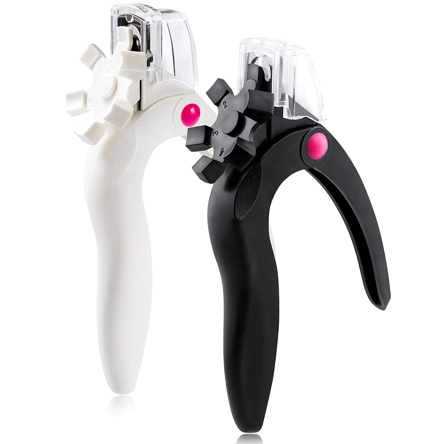2 Pack Acrylic Nail Clipper, Adjustable Stainless Steel Nail Trimmer ...