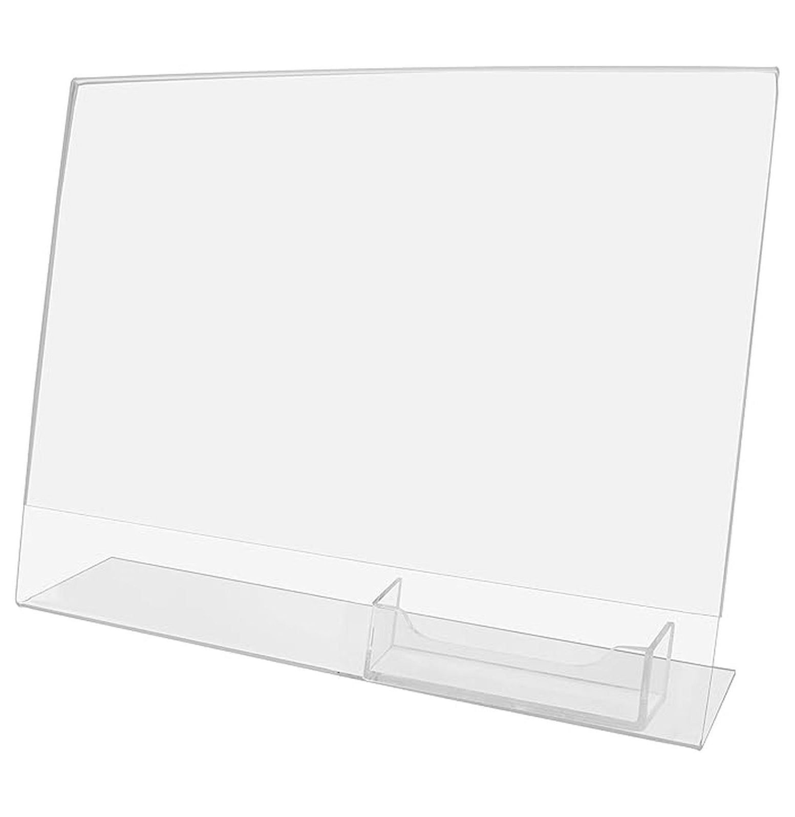 2 Pack Acrylic Sign Holder for 11" x 8.5" Signs with 3.5" x 2 ...