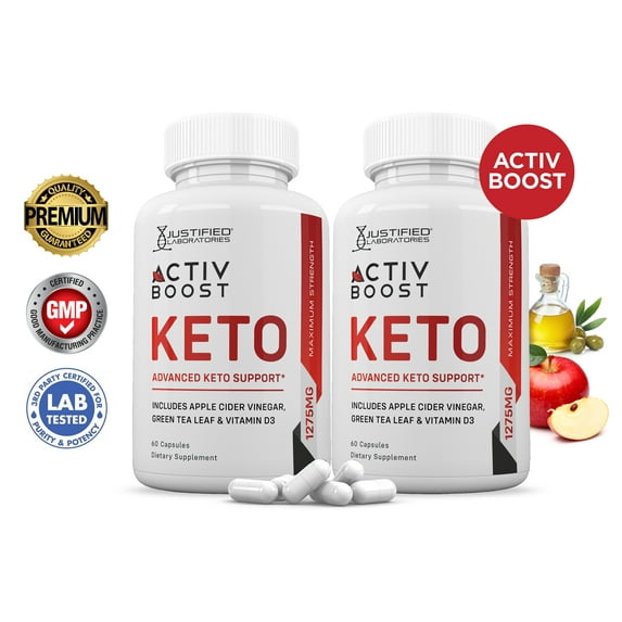 (2 Pack) Activ Keto Boost ACV Pills 1275mg Alternative to Gummies ...