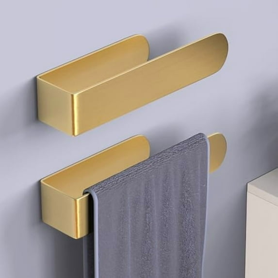 2 Pack Adhesive Hand Towel Holder, Kitchen Towel Rack Towel Bars Wall ...