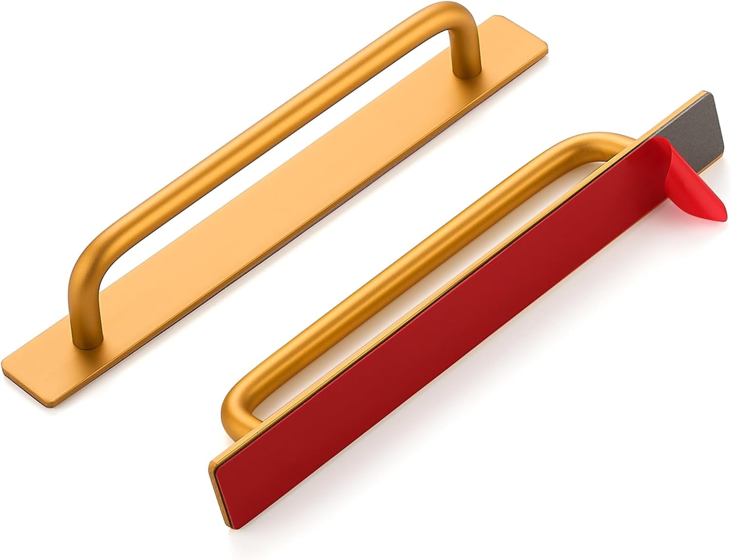 2 Pack Adhesive Handles Self Stick Instant Cabinet Handles 5.83" Stick ...
