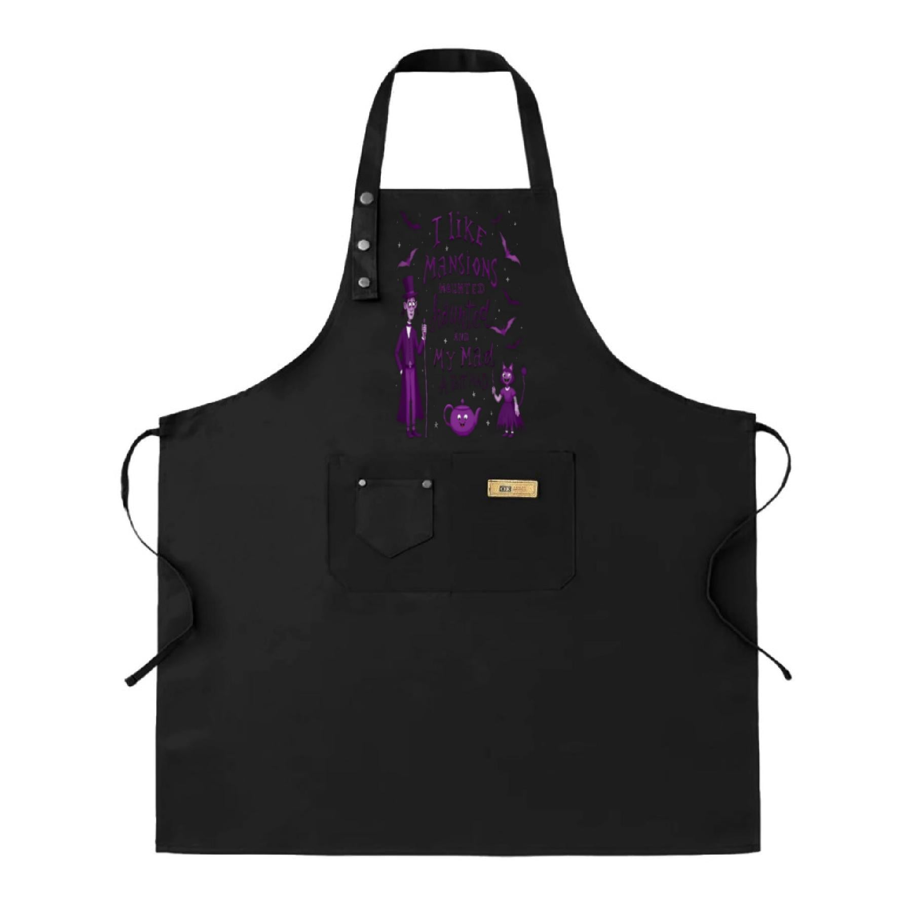 2 Pack Adjustable Bib Apron - Black with Purple Theme Featuring ' THE ...