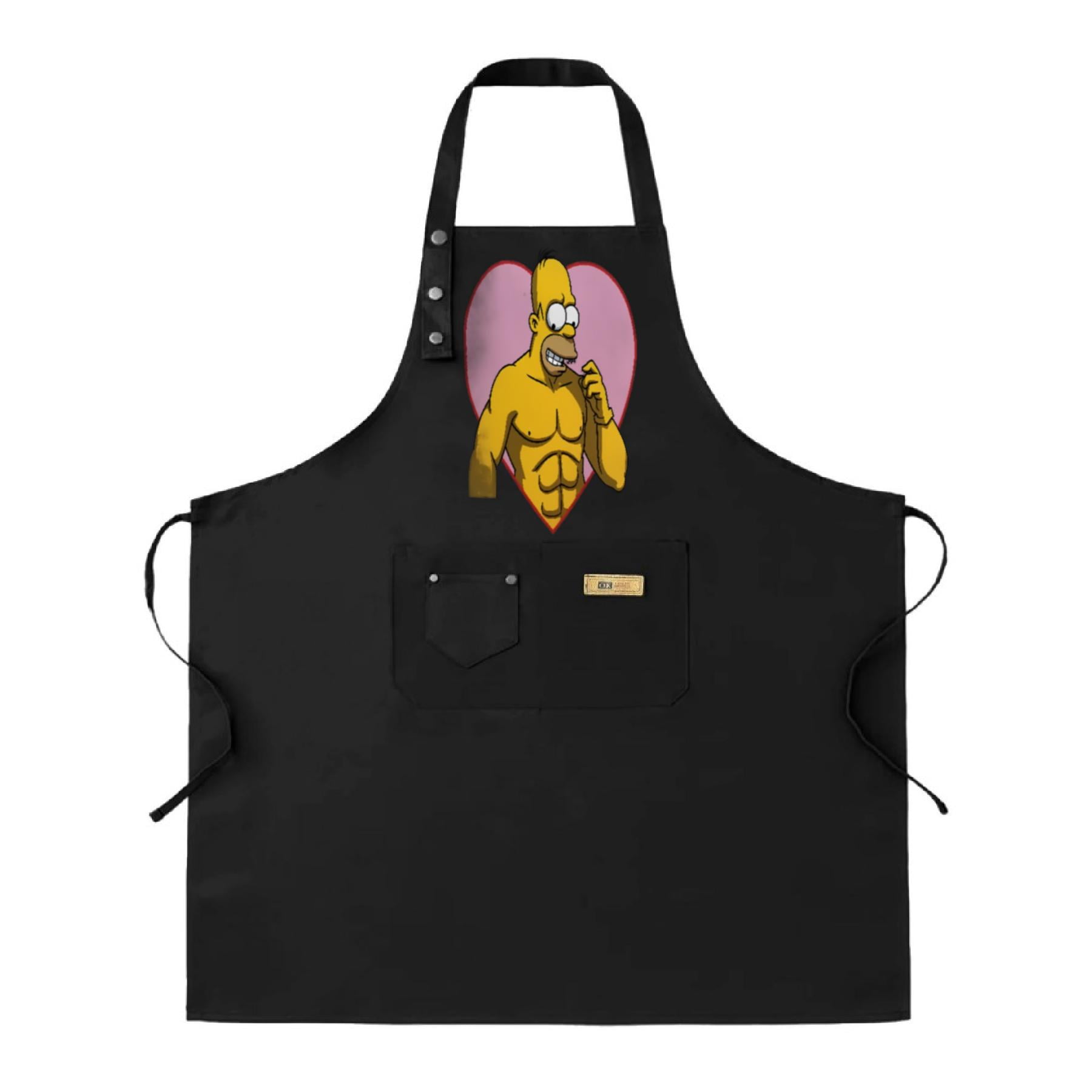 2 Pack Adjustable Bib Apron with Cartoon Character Design - Muscular ...