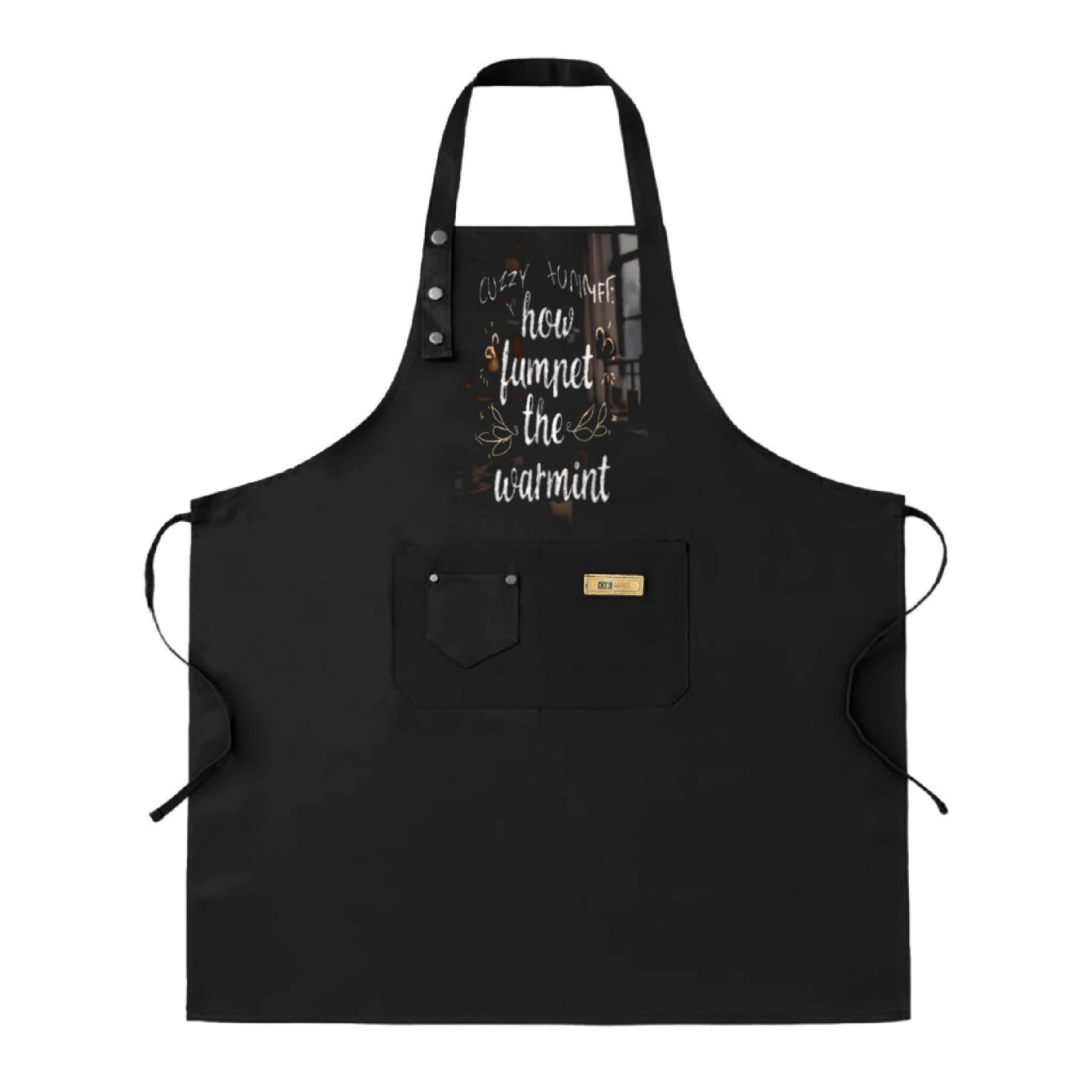2 Pack Adjustable Bib Apron Set with Front Pocket Stylish " COZ HEY ...