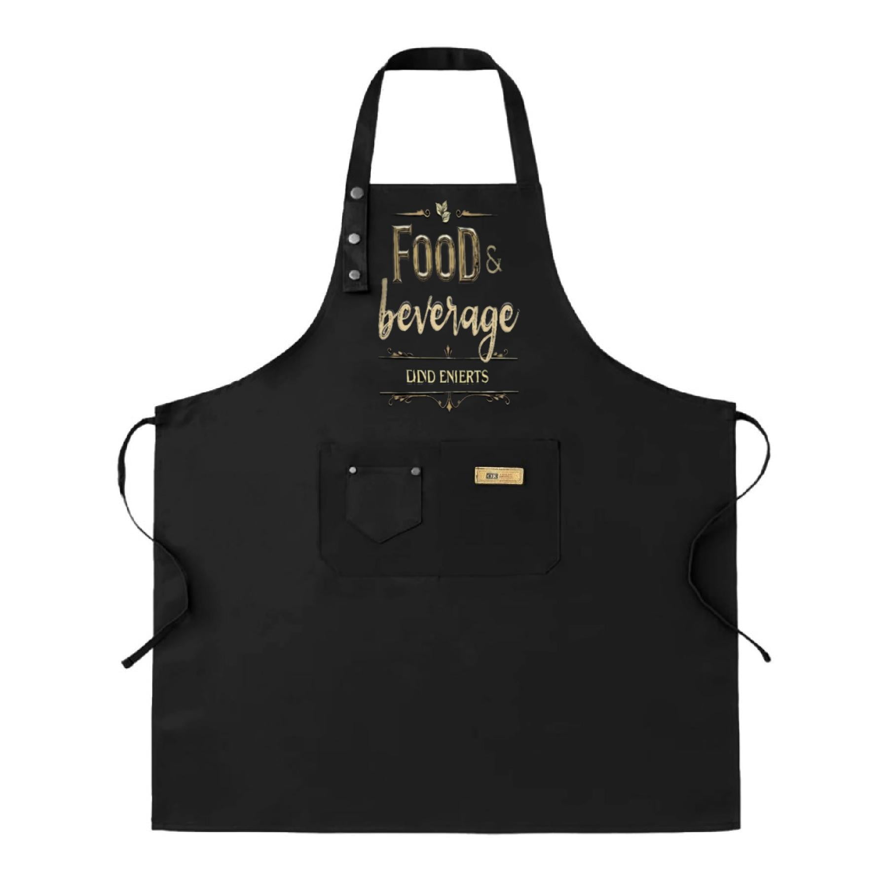 2 Pack Adjustable Bib Apron Set with Stylish " ' S beverage " Design ...