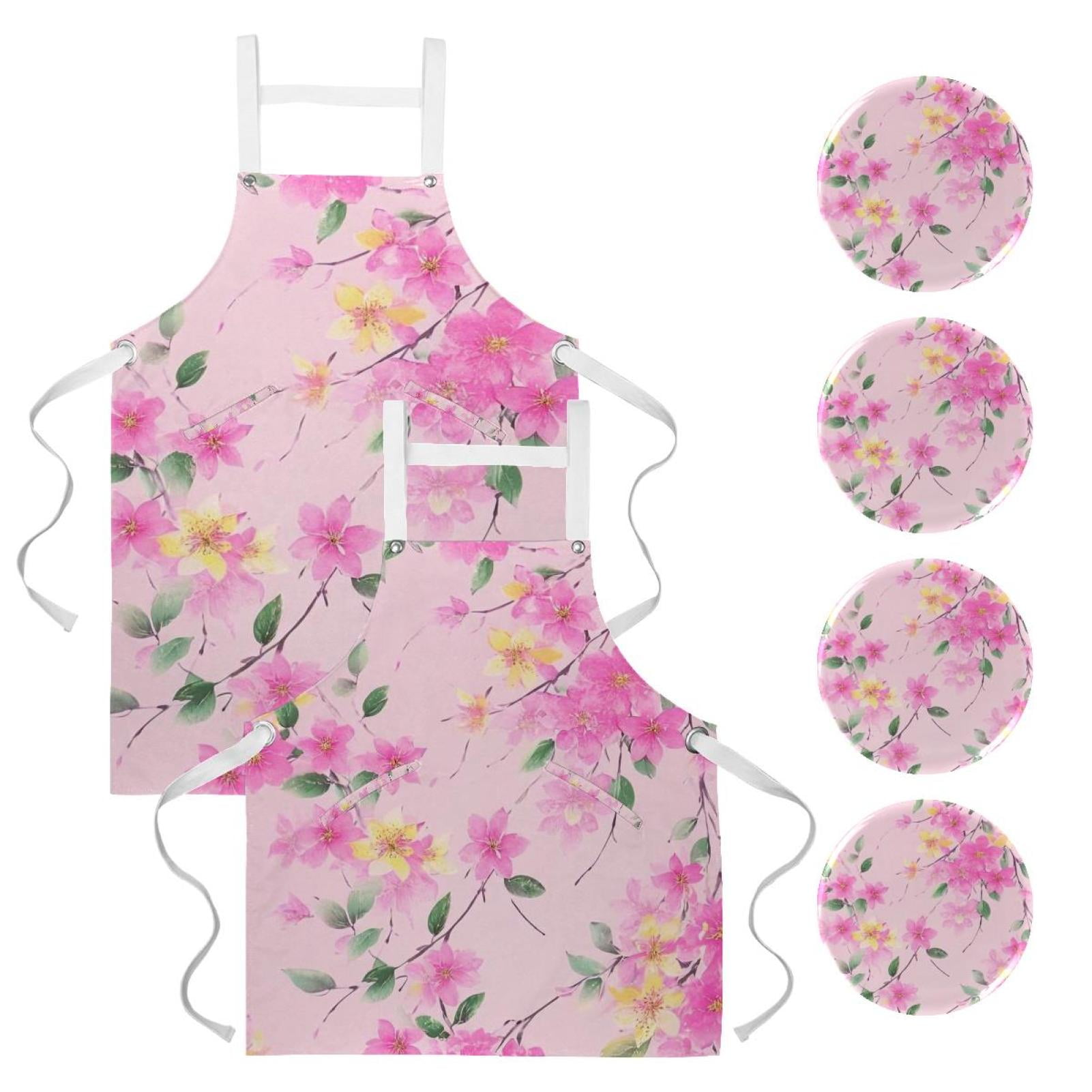 2 Pack Adjustable Bib Apron Waterdrop Resistant with Adjustable with 2 ...