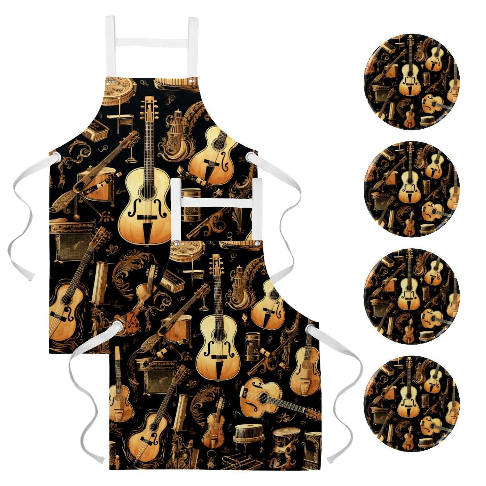 2 Pack Adjustable Bib Apron Waterdrop Resistant with Adjustable with 2 ...