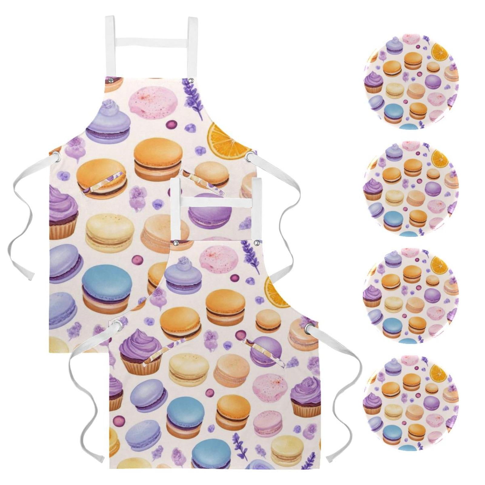 2 Pack Adjustable Bib Apron Waterdrop Resistant with Adjustable with 2 ...