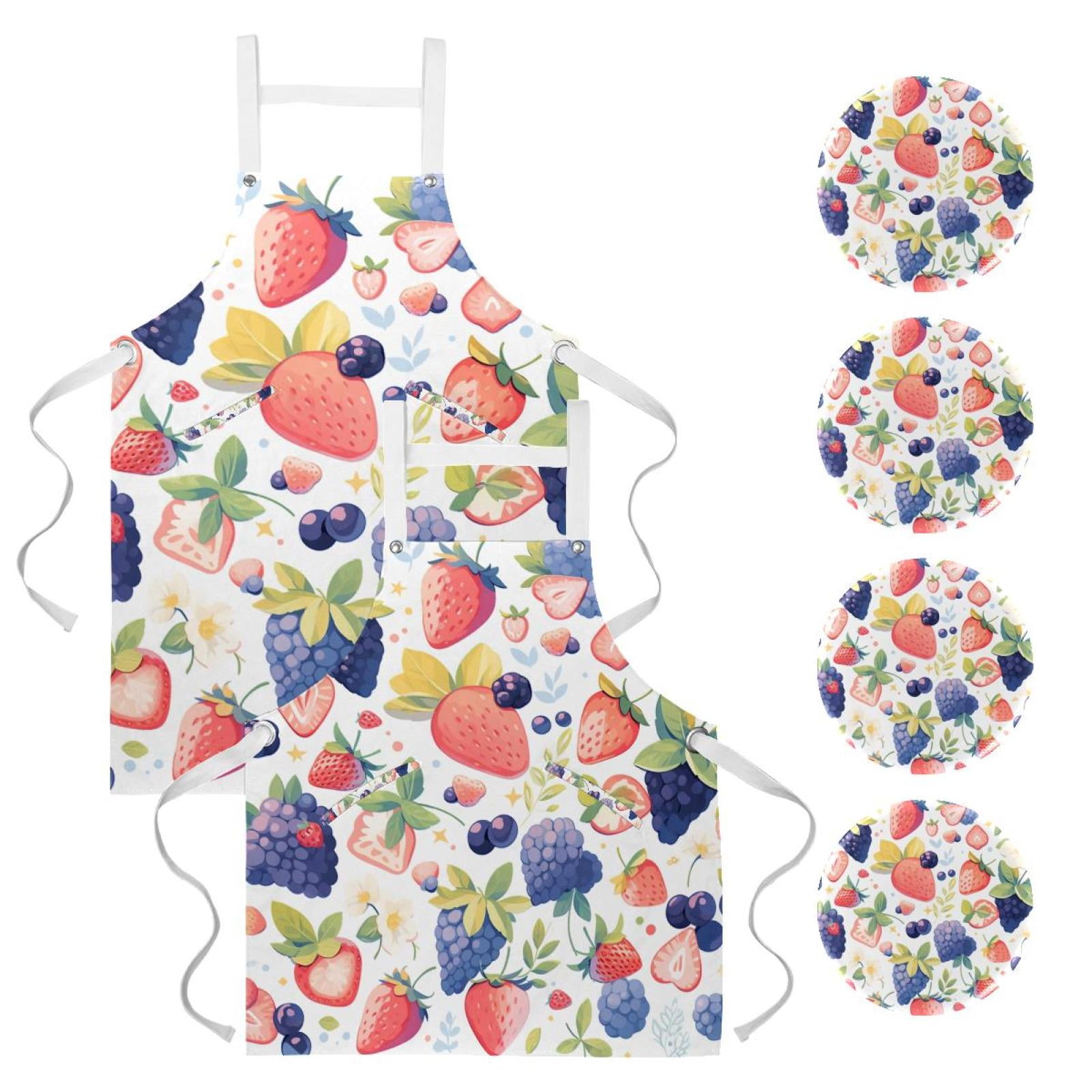 2 Pack Adjustable Bib Apron Waterdrop Resistant with Adjustable with 2 ...