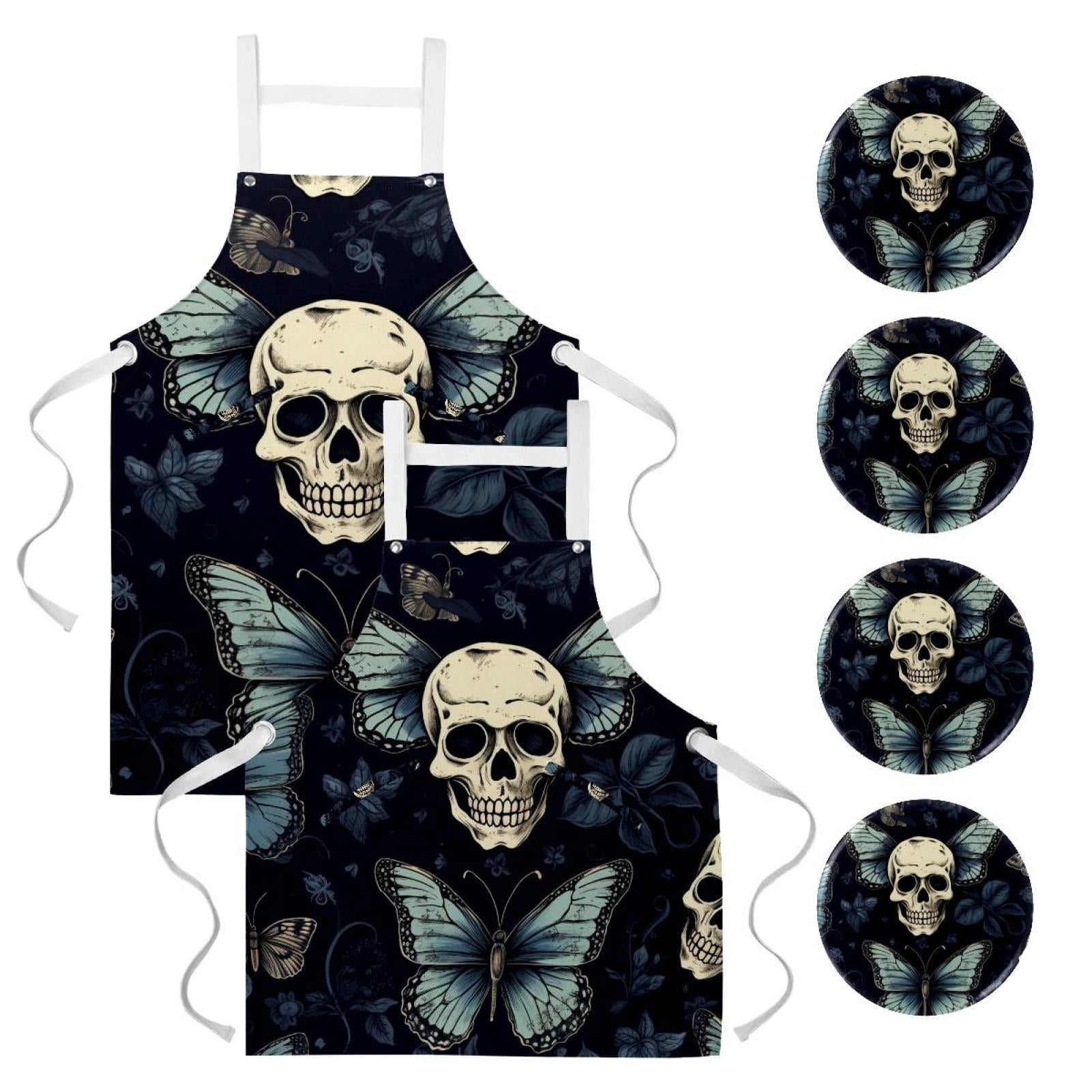 2 Pack Adjustable Bib Apron Waterdrop Resistant with Adjustable with 2 ...