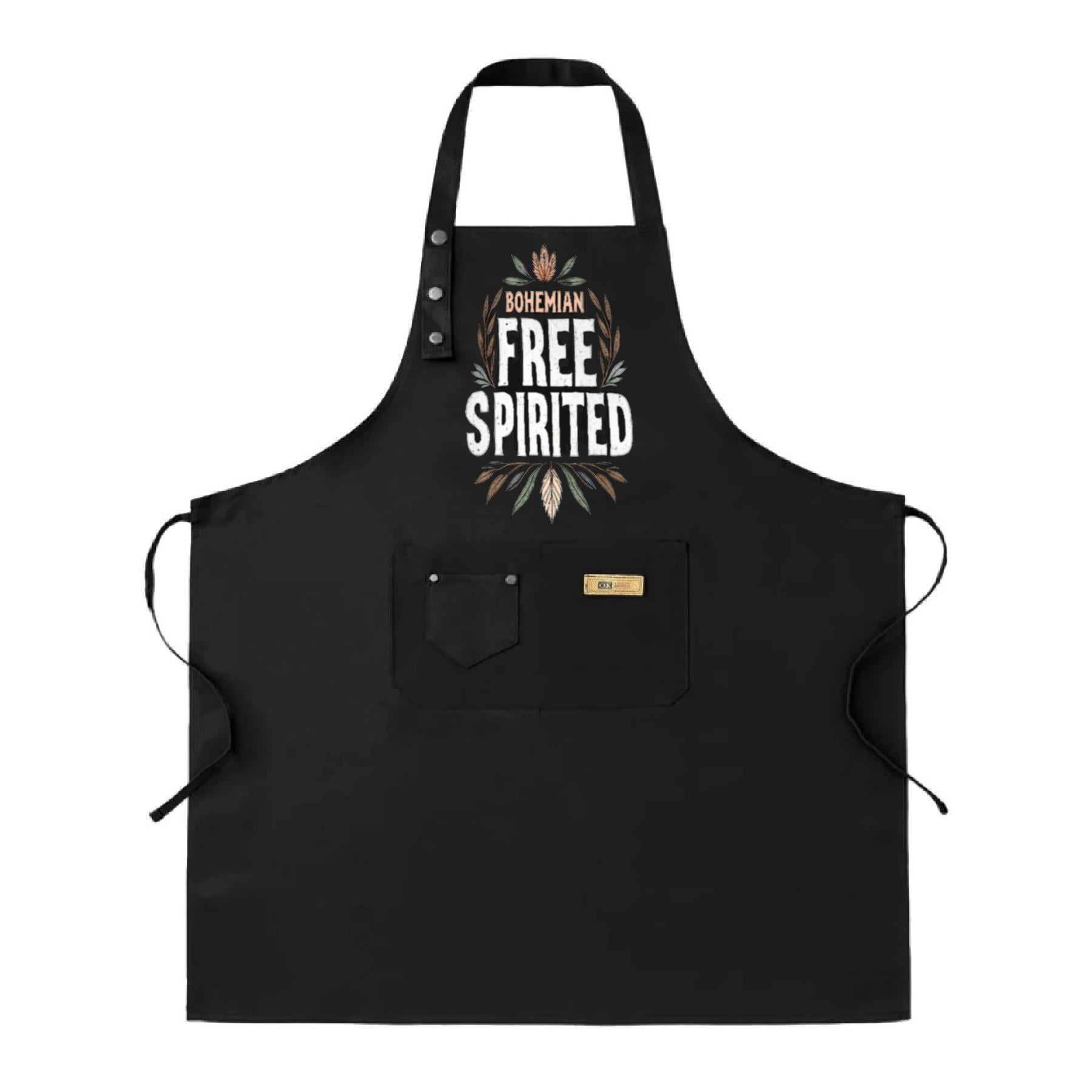 2 Pack Adjustable Bib Apron for Cooking - Black with " BOEMAN FREE ...