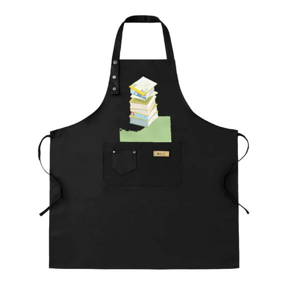 2 Pack Adjustable Bib Apron for Men & Women - Black with Front Pocket ...