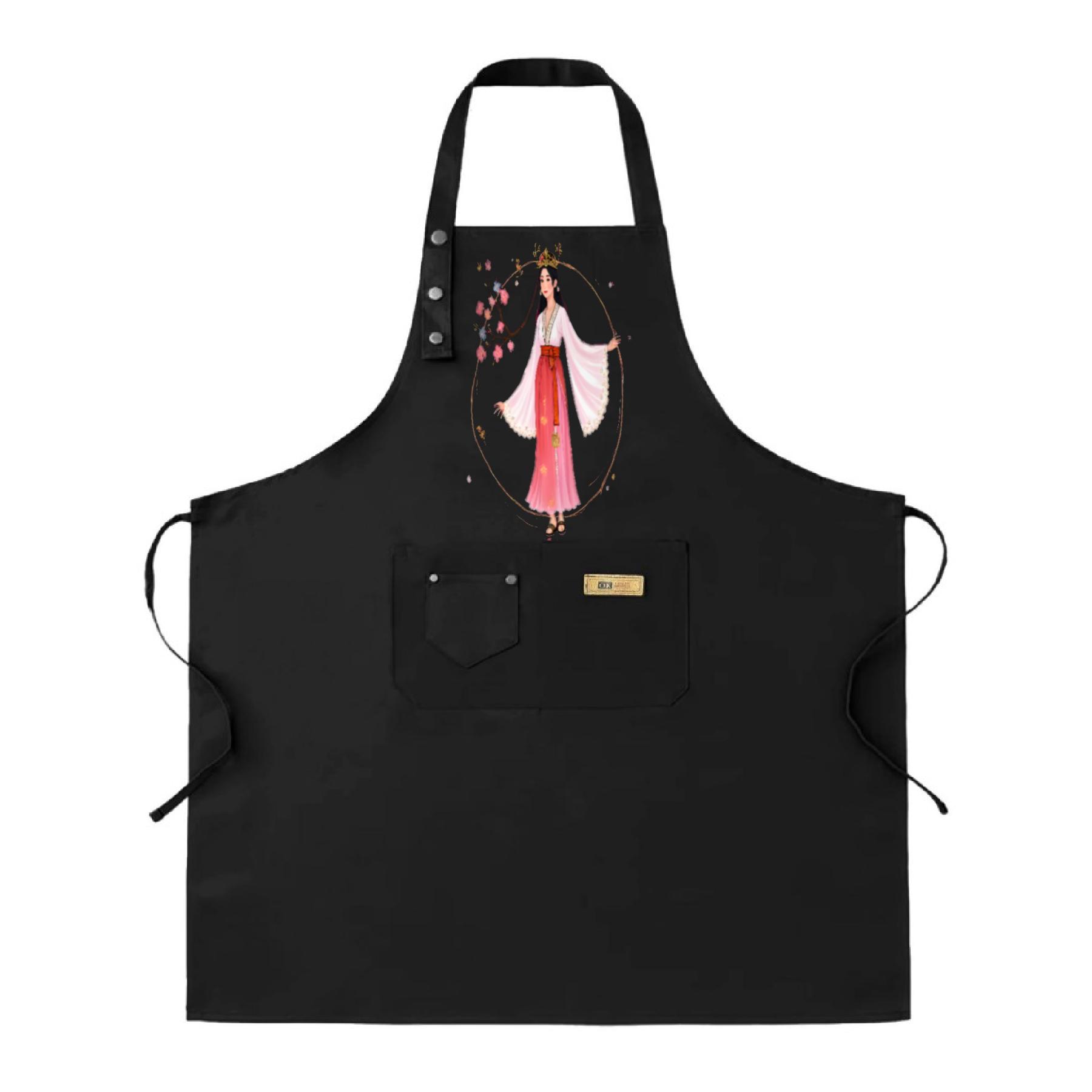 2 Pack Adjustable Bib Apron for Men & Women - Features Elegant Woman in ...