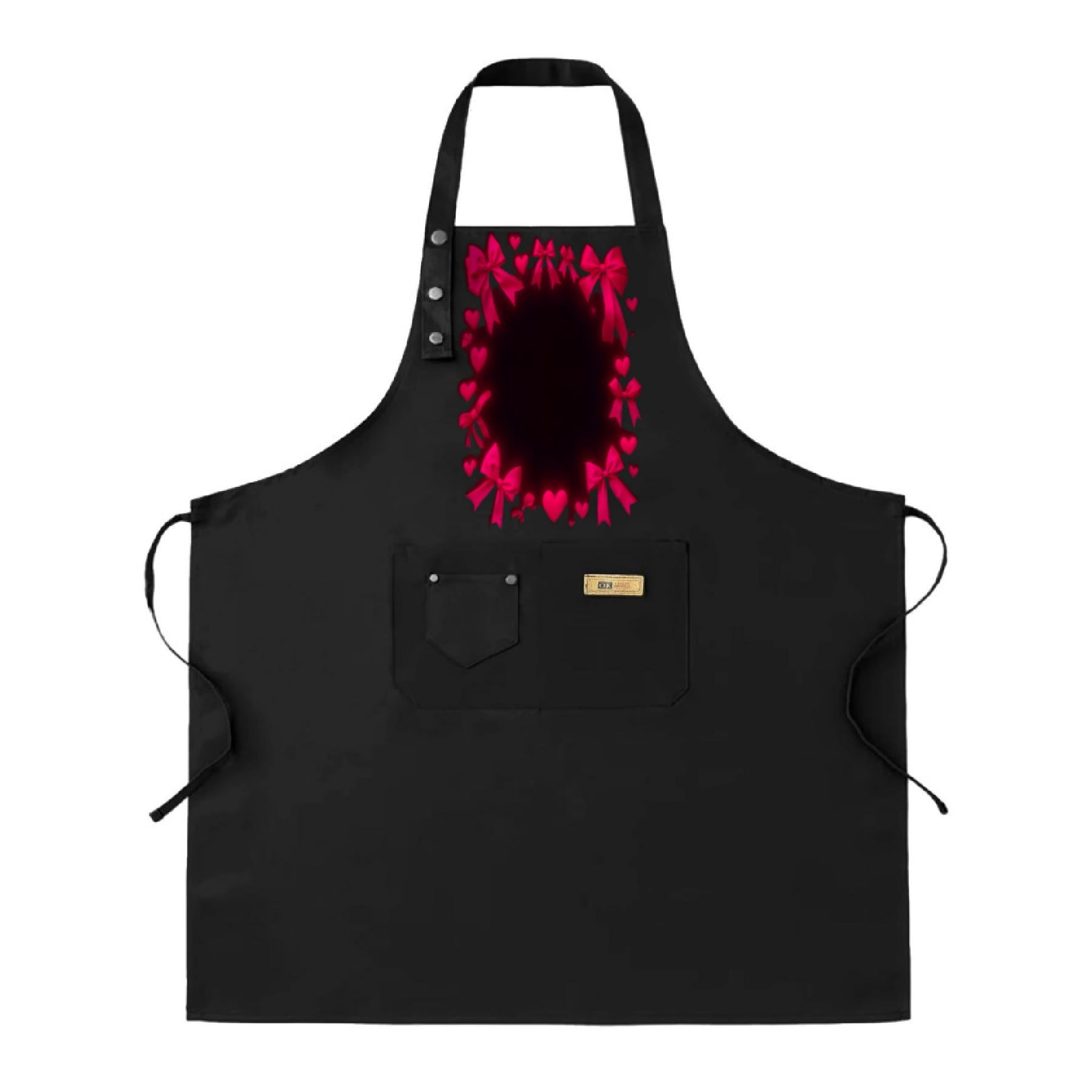 2 Pack Adjustable Bib Apron for Men & Women - Stylish Black Apron with ...