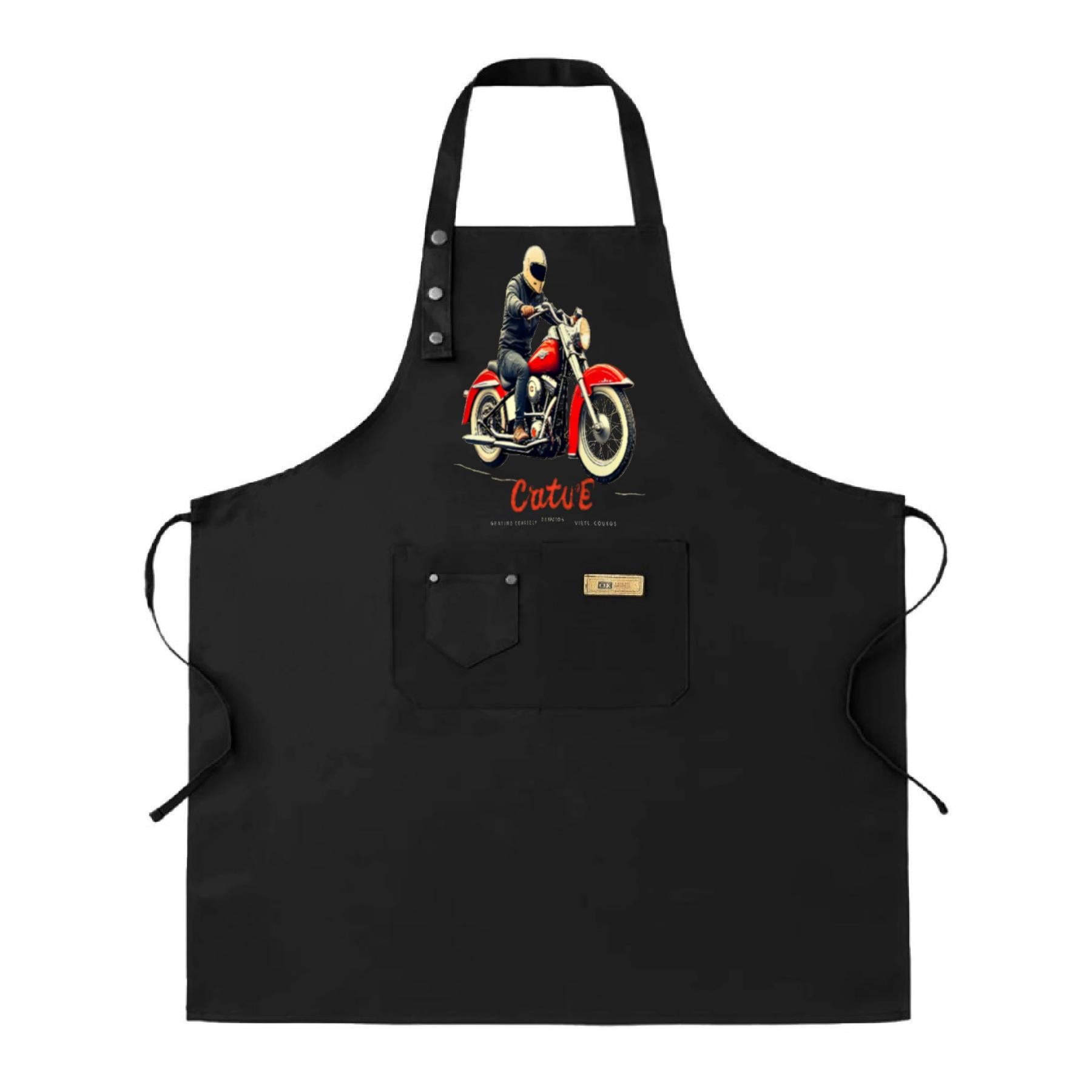 2 Pack Adjustable Bib Apron for Men & Women - Stylish Black Apron with ...