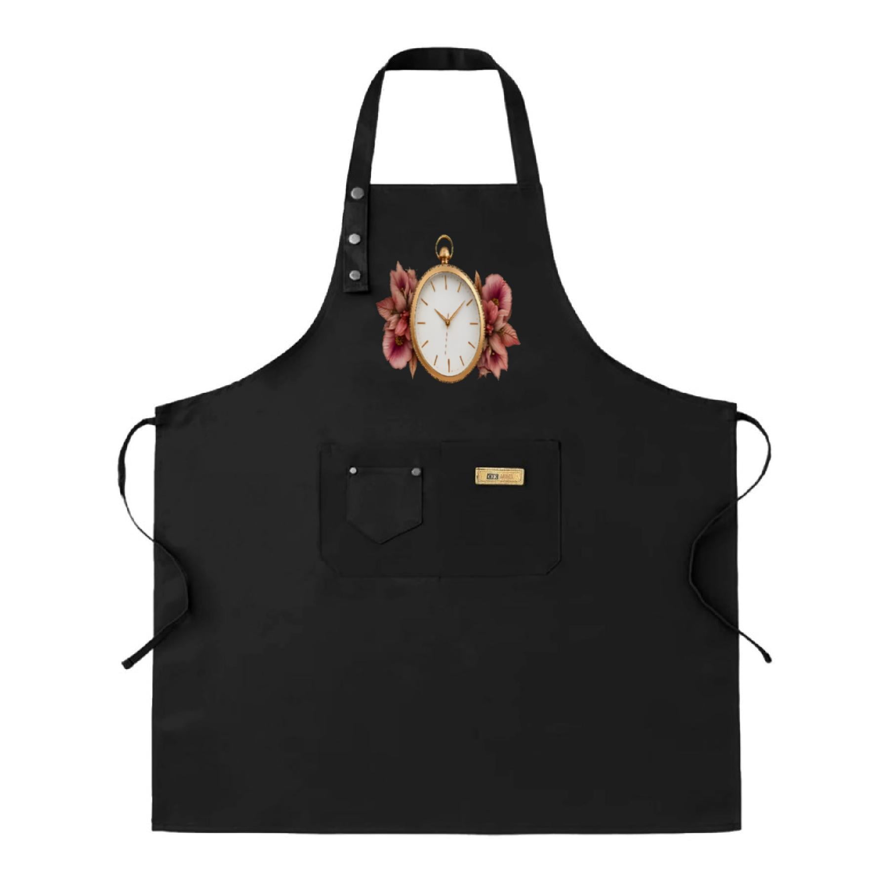 2 Pack Adjustable Bib Apron for Men & Women - Stylish Pocket Watch ...