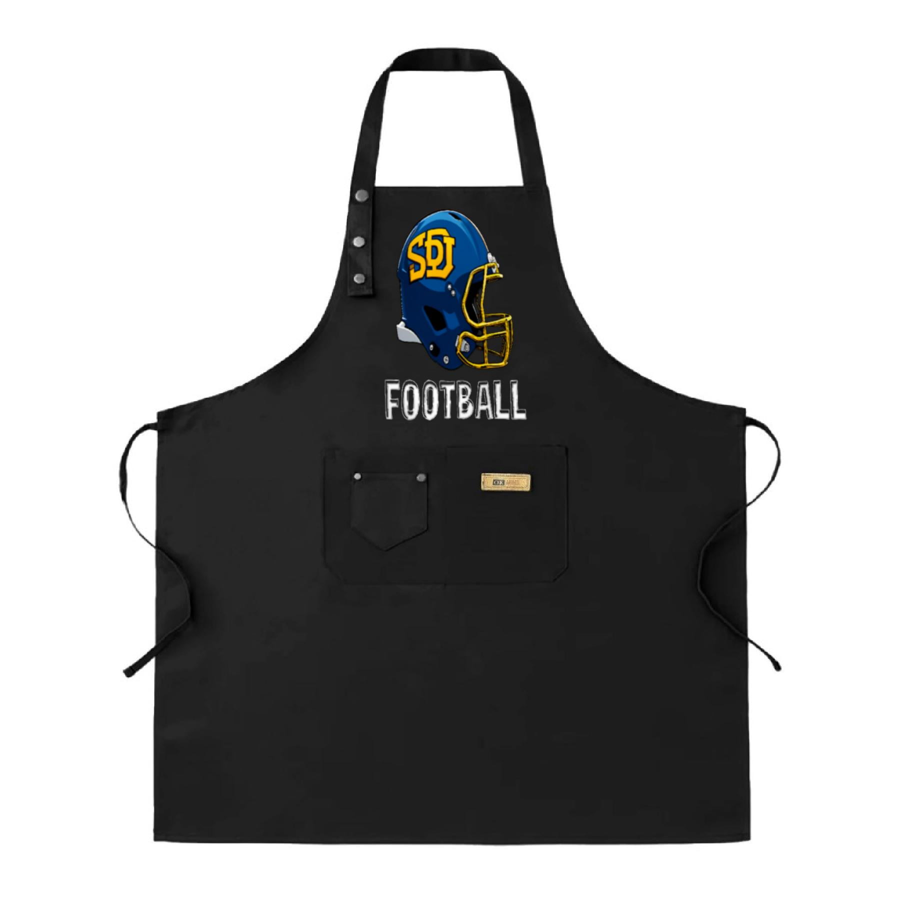 2 Pack Adjustable Bib Apron with 2 Pockets - Black Apron featuring Blue ...