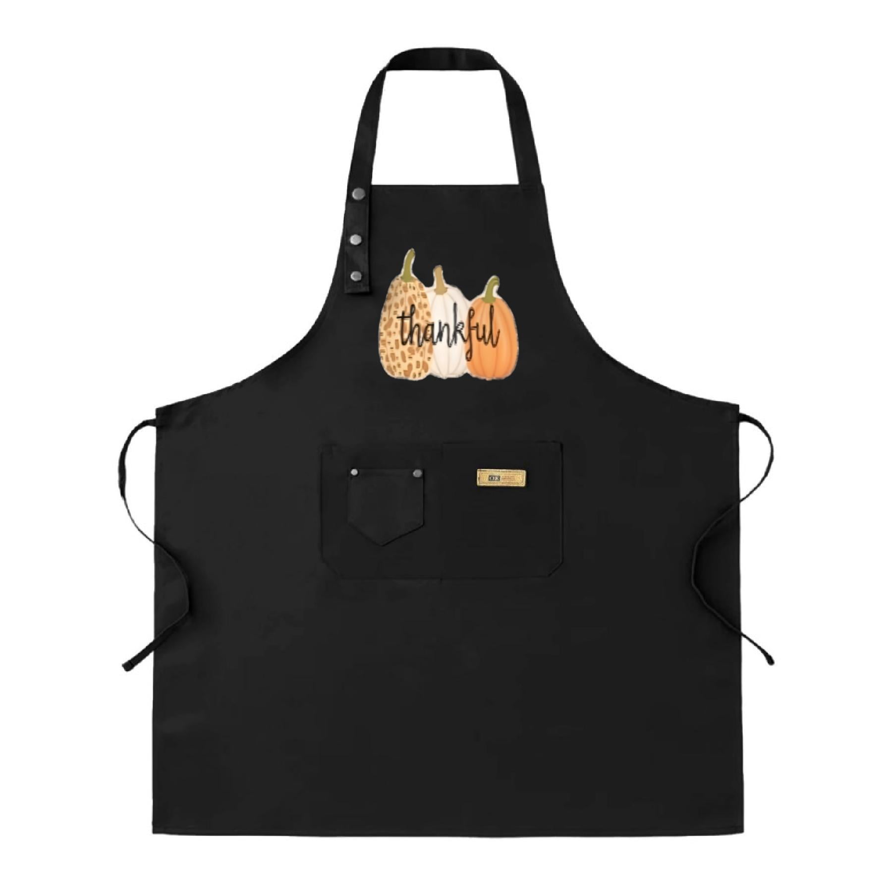 2 Pack Adjustable Bib Apron with 2 Pockets Featuring Decorative ...