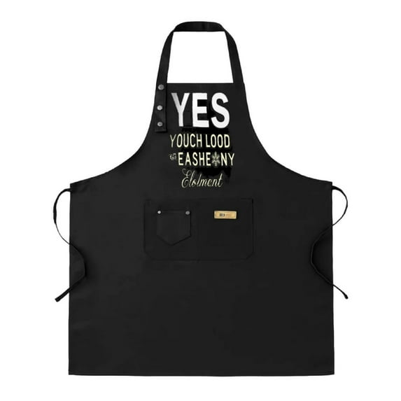 2 Pack Adjustable Bib Apron with 2 Pockets - Funny Black Apron with ...