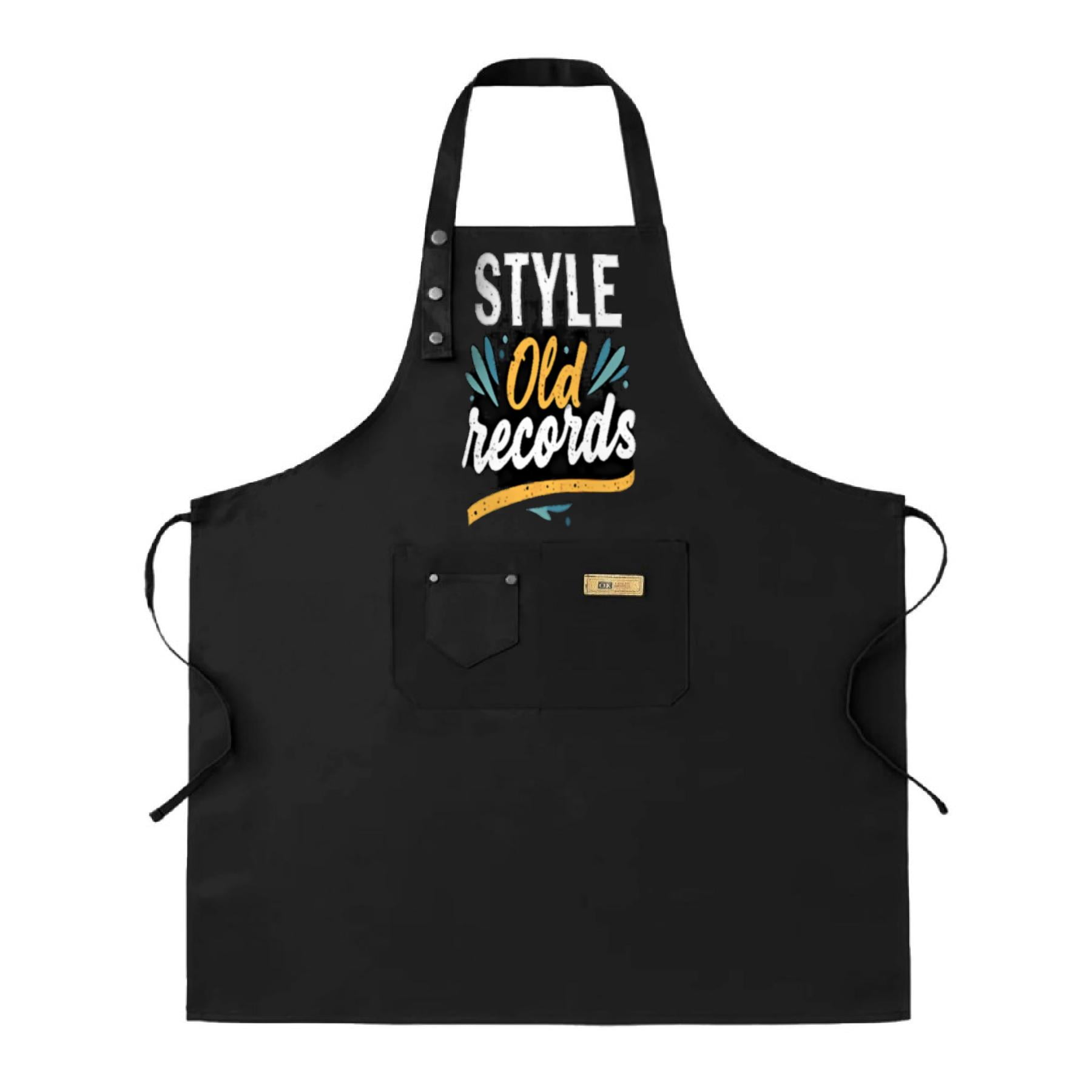 2 Pack Adjustable Bib Apron with 2 Pockets - Stylish Black Apron with ...