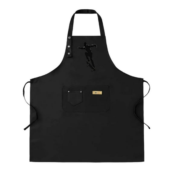 2 Pack Adjustable Bib Apron with 2 Pockets Stylish Black Design with ...