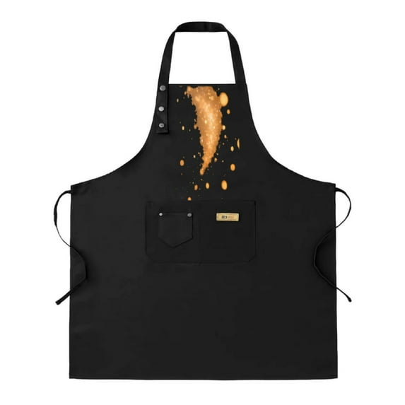 2 Pack Adjustable Bib Apron with Artistic Burst Design & 2 Pockets ...