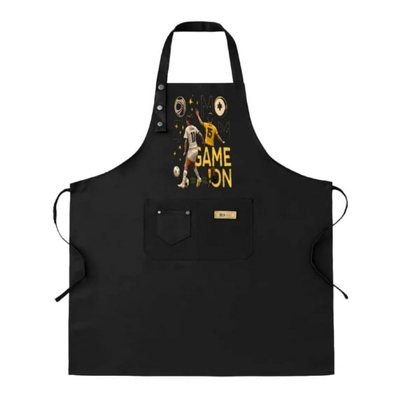 2 Pack Adjustable Bib Apron with Basketball Graphic & Pockets - Stylish ...