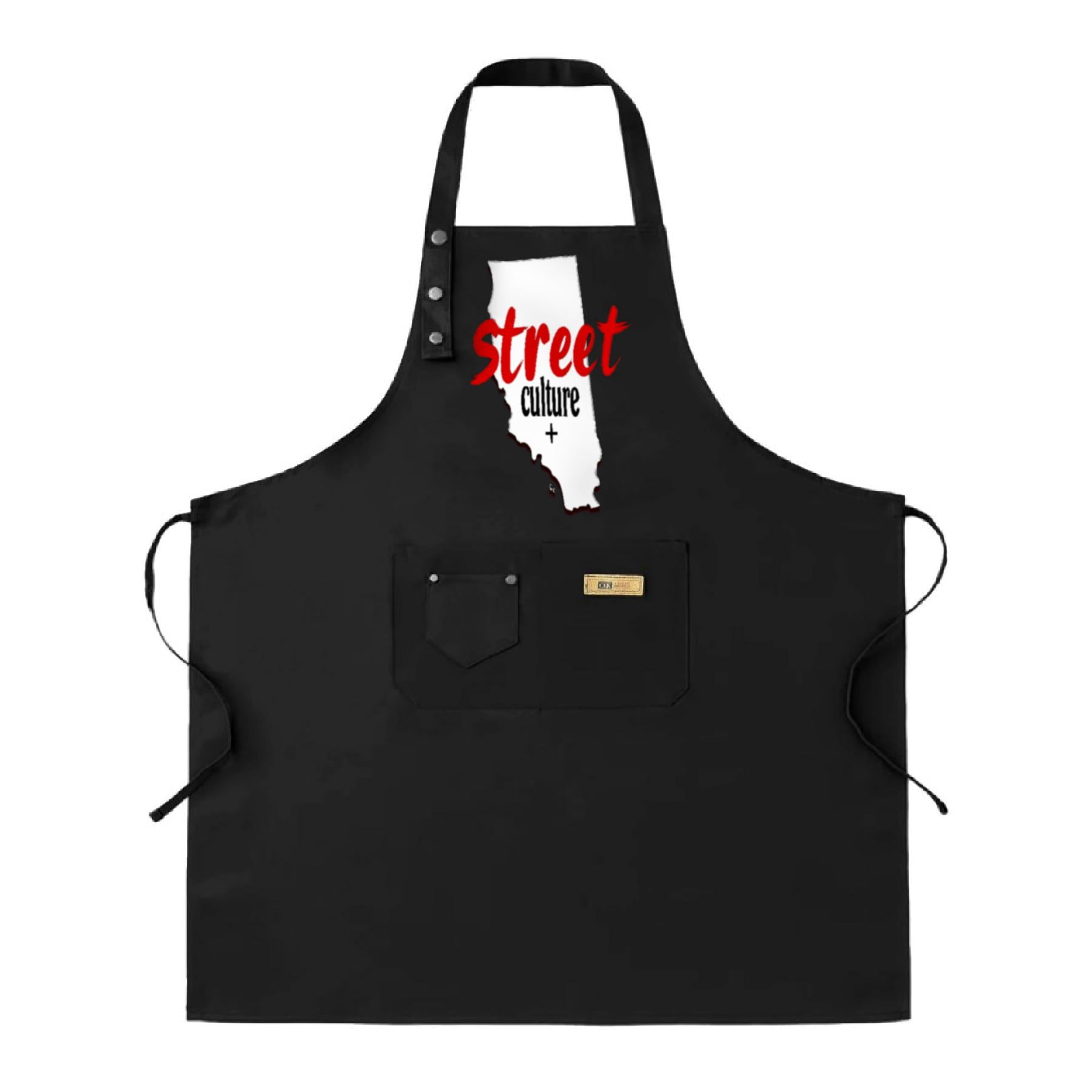 2 Pack Adjustable Bib Apron with Canada Map Design ' Street Culture ' Graphic 2 Pockets Perfect ...