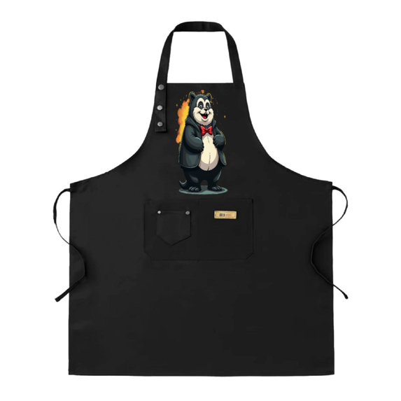 2 Pack Adjustable Bib Apron with Cartoon Bear Design - Cheerful Bear in ...