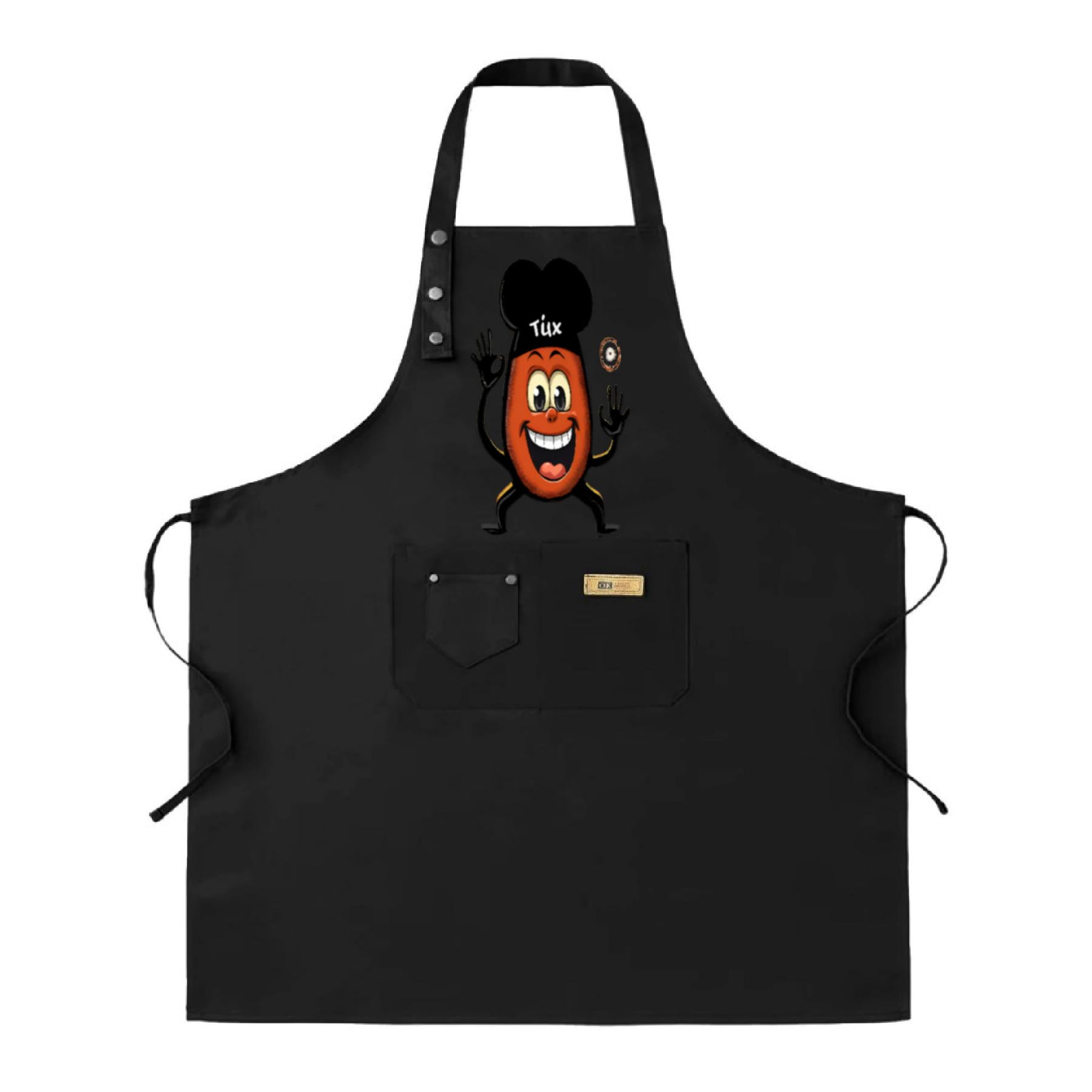 2 Pack Adjustable Bib Apron with Cartoon Chef Design - Mr Tix Smiling ...