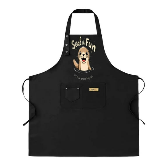2 Pack Adjustable Bib Apron with Cartoon Seal Design " Seal & Fun ...