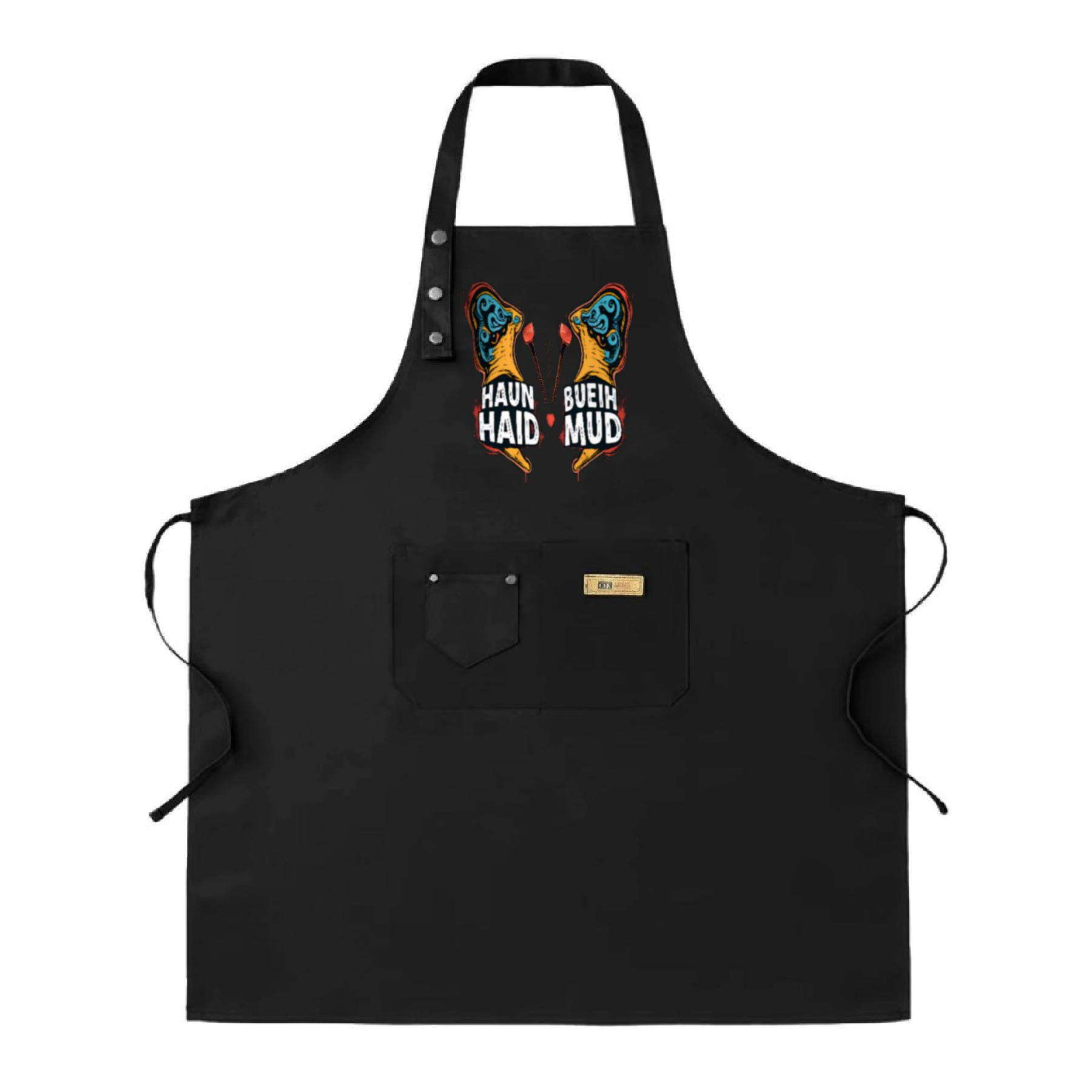 2 Pack Adjustable Bib Apron with Colorful Butterfly Design & Text ...