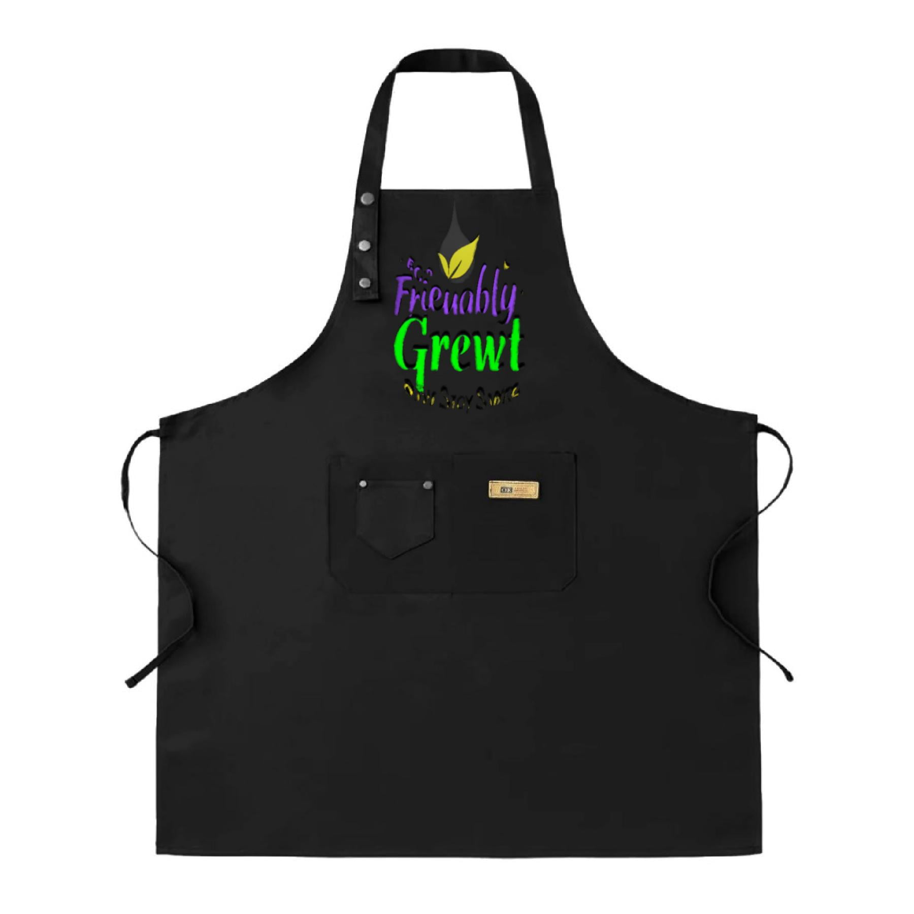 2 Pack Adjustable Bib Apron with Colorful ' Fraternally Grew ' Design ...
