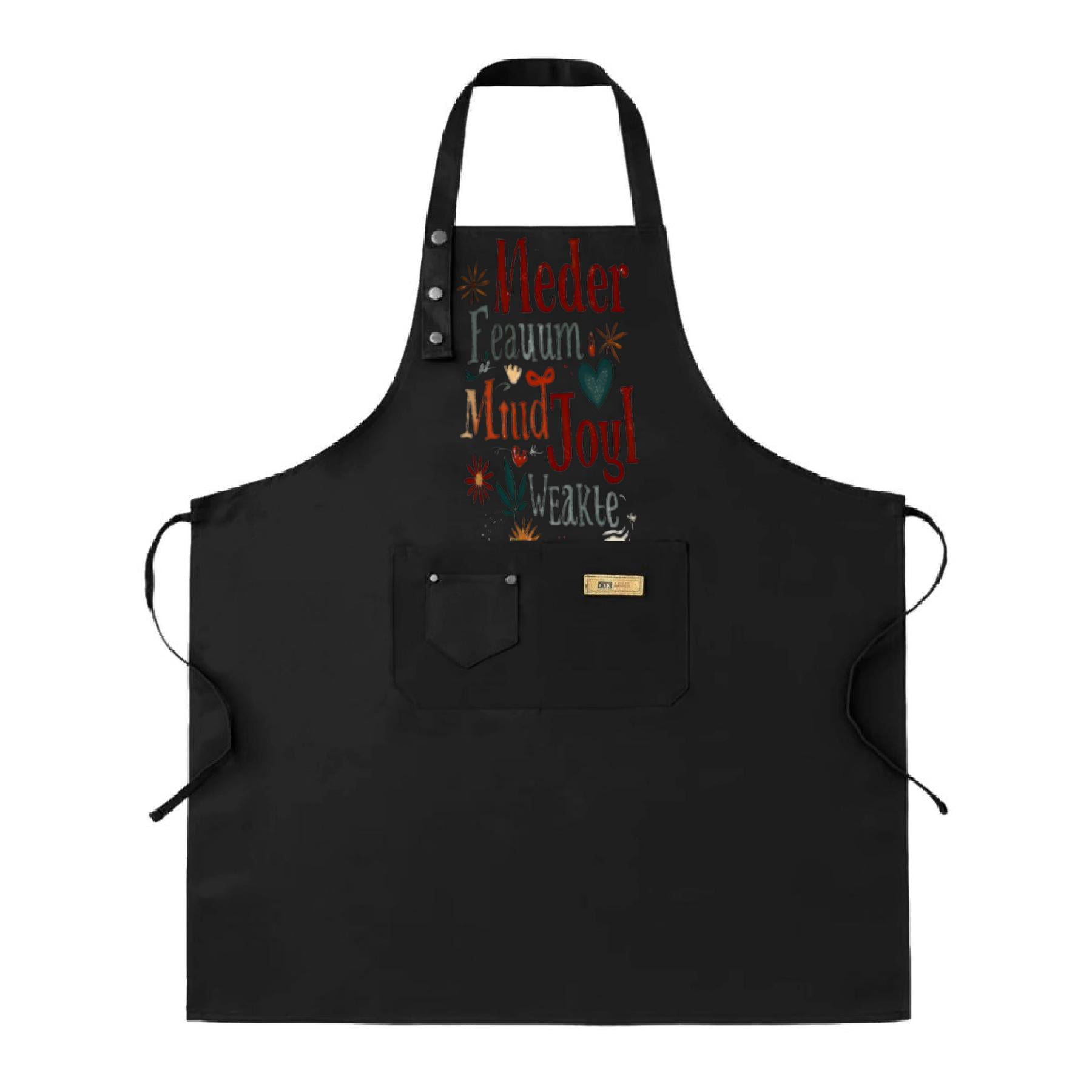 2 Pack Adjustable Bib Apron with Colorful ' Meder Feyum Minut Jogl ...