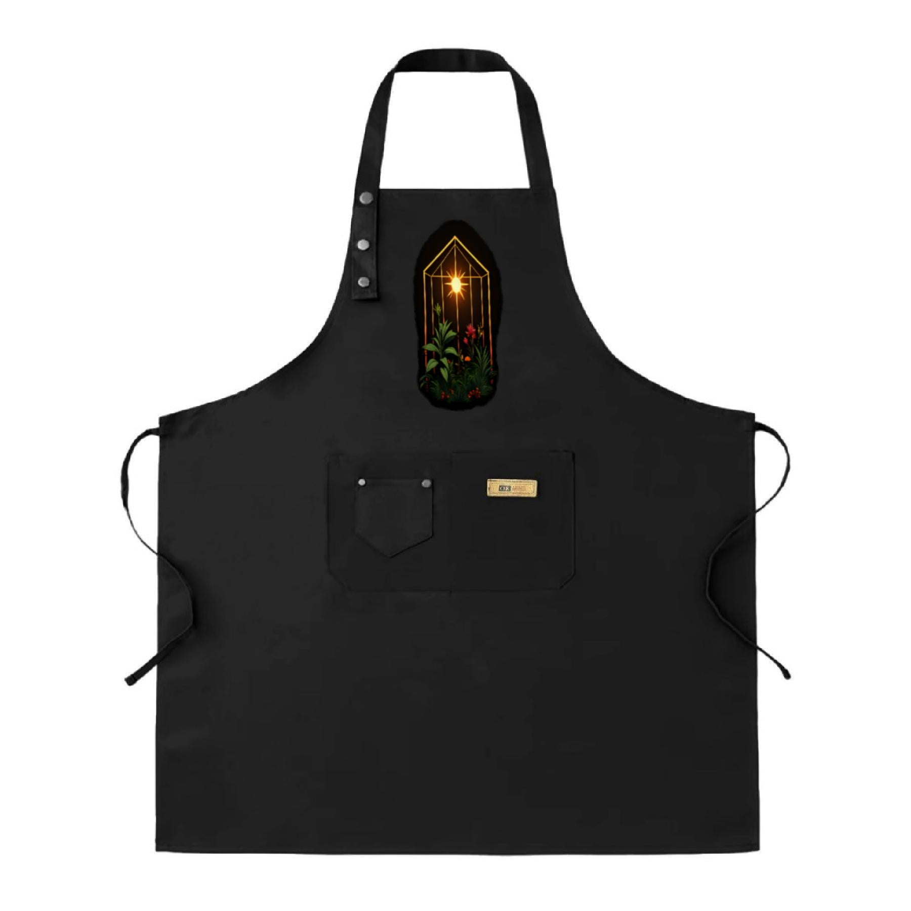 2 Pack Adjustable Bib Apron with Decorative Glowing Garden Window ...