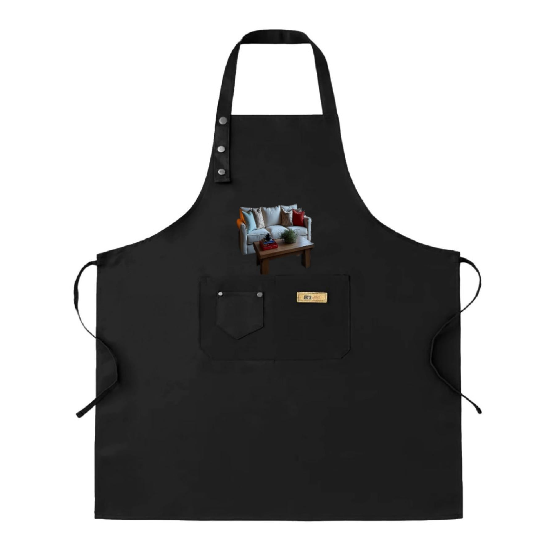 2 Pack Adjustable Bib Apron with Decorative Sofa Design & ' Home ' 2 ...