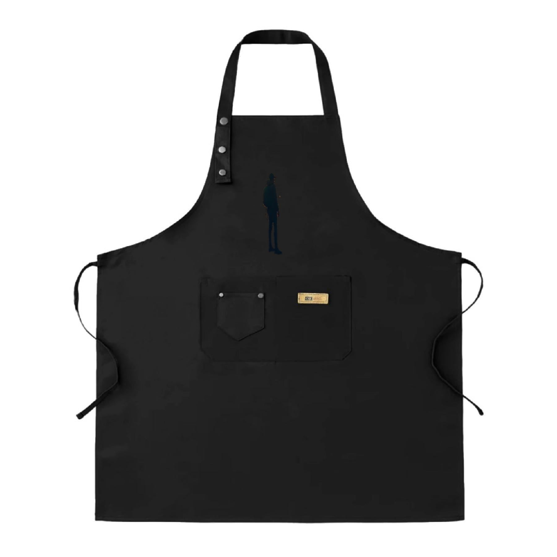 2 Pack Adjustable Bib Apron with Denim - Like Design Front Pocket ...