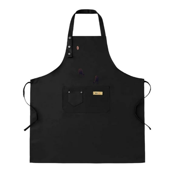 2 Pack Adjustable Bib Apron with Denim-Style Design & 2 Pockets ...