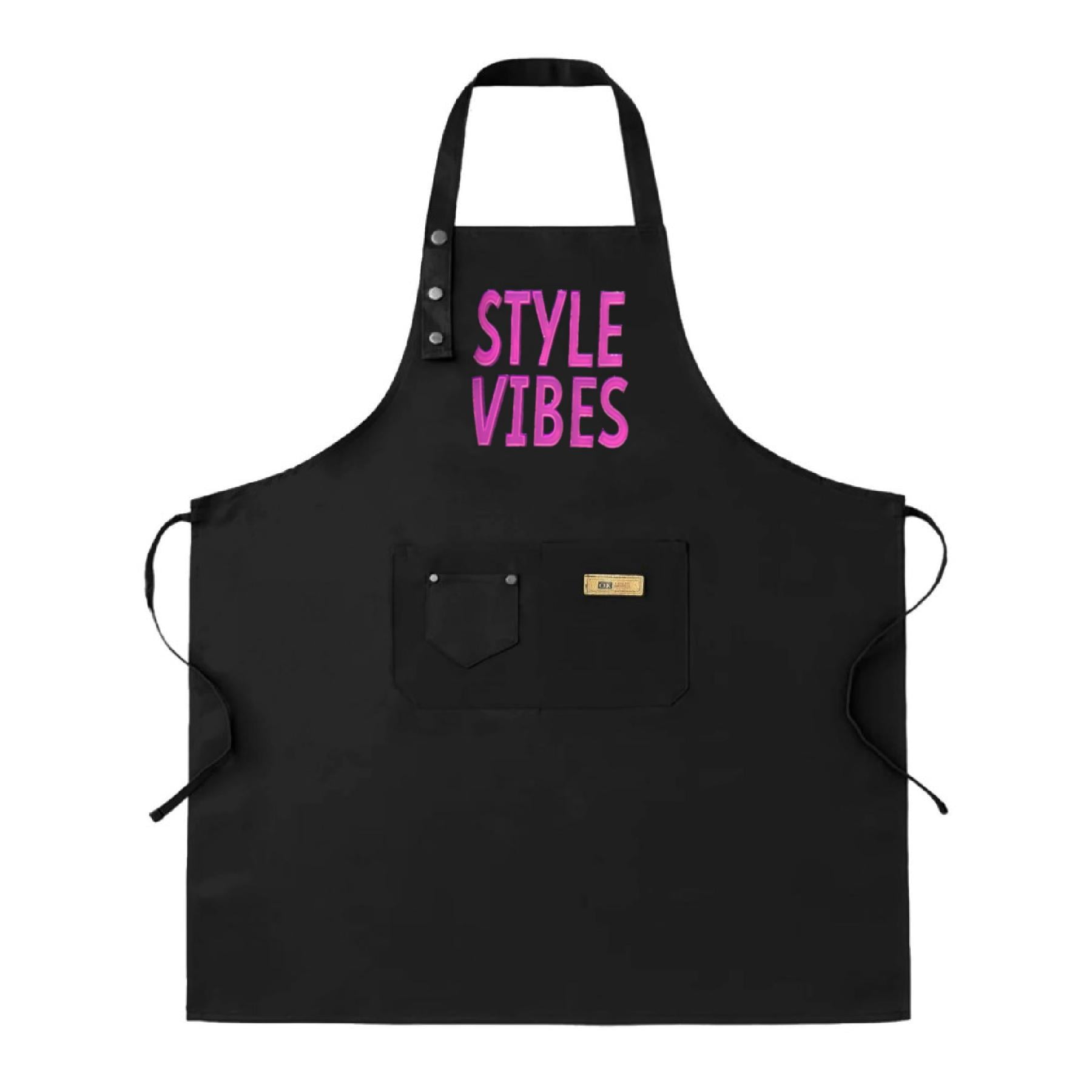 2 Pack Adjustable Bib Apron with Denim-Style Design & Front Pocket ...