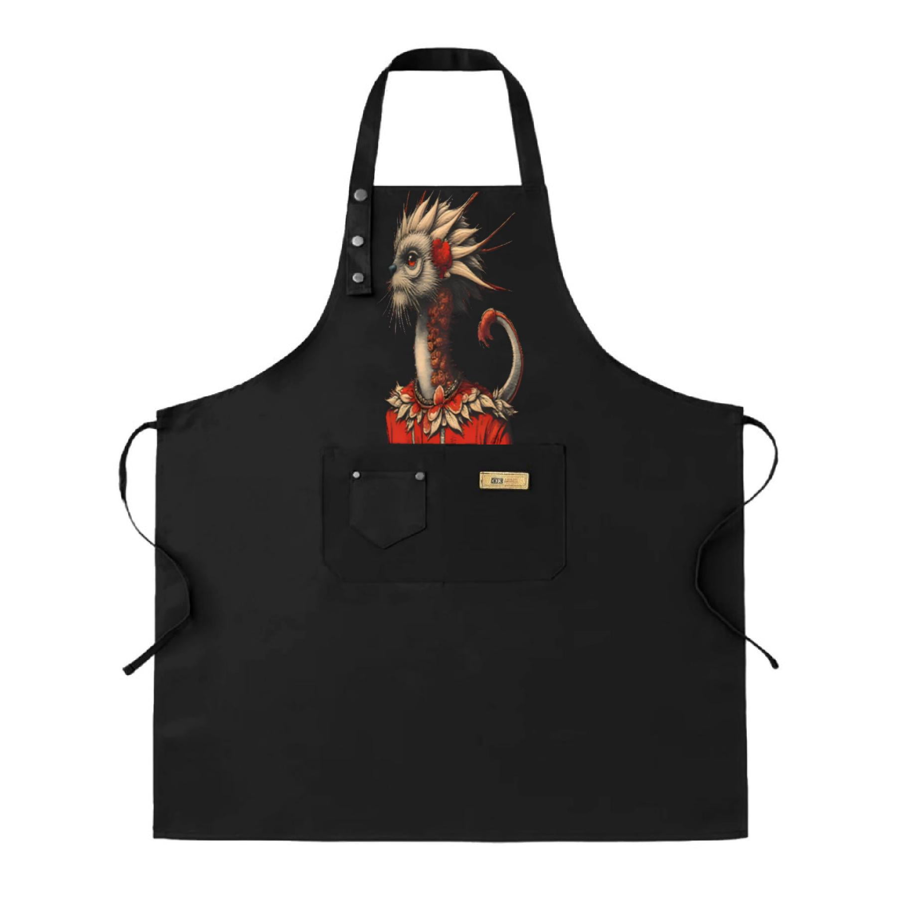 2 Pack Adjustable Bib Apron with Dragon Design - Red & Orange Fantasy ...