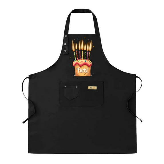 2 Pack Adjustable Bib Apron with Festive Cake Design & Pockets ...