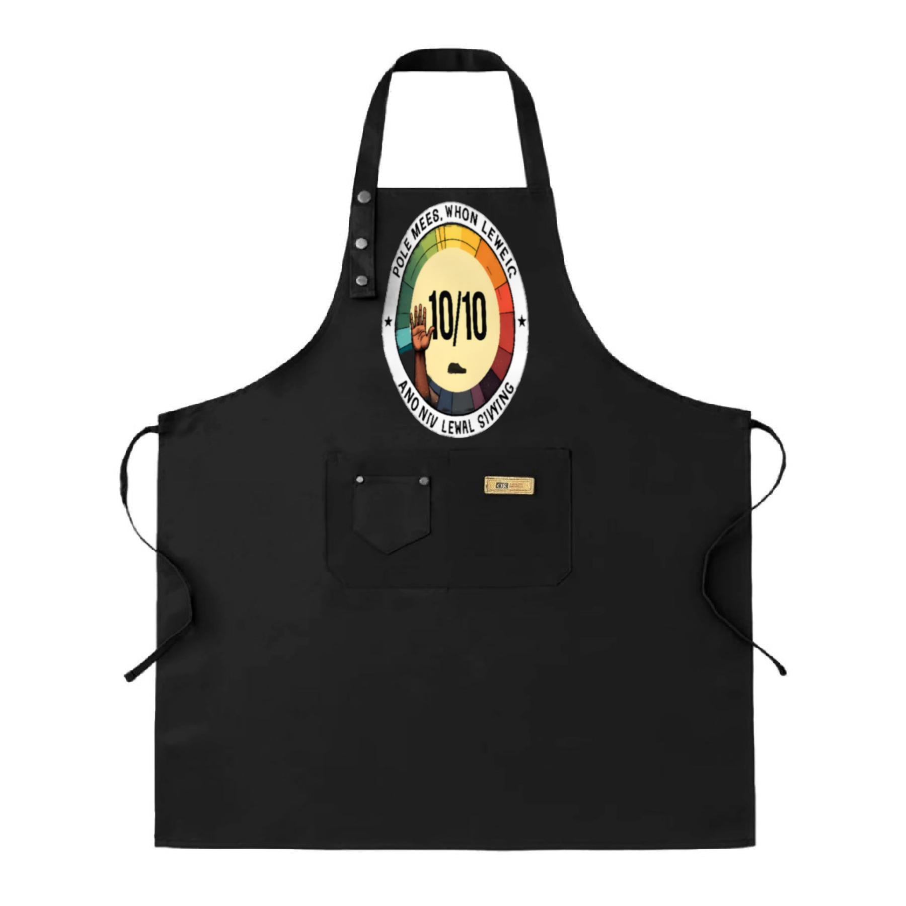 2 Pack Adjustable Bib Apron with Front Pocket Black with Colorful ...