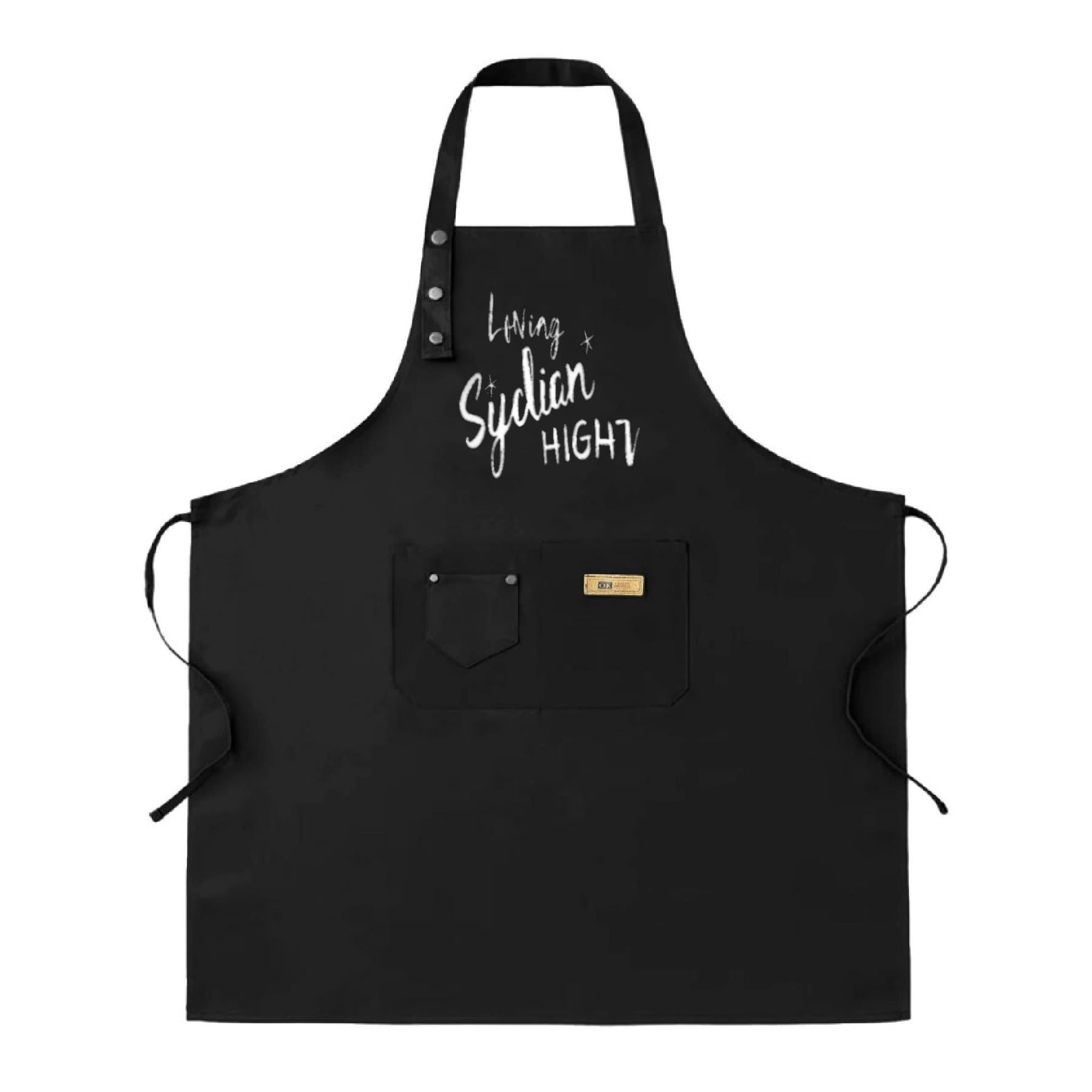 2 Pack Adjustable Bib Apron for Men & Women - Black with Colorful ...