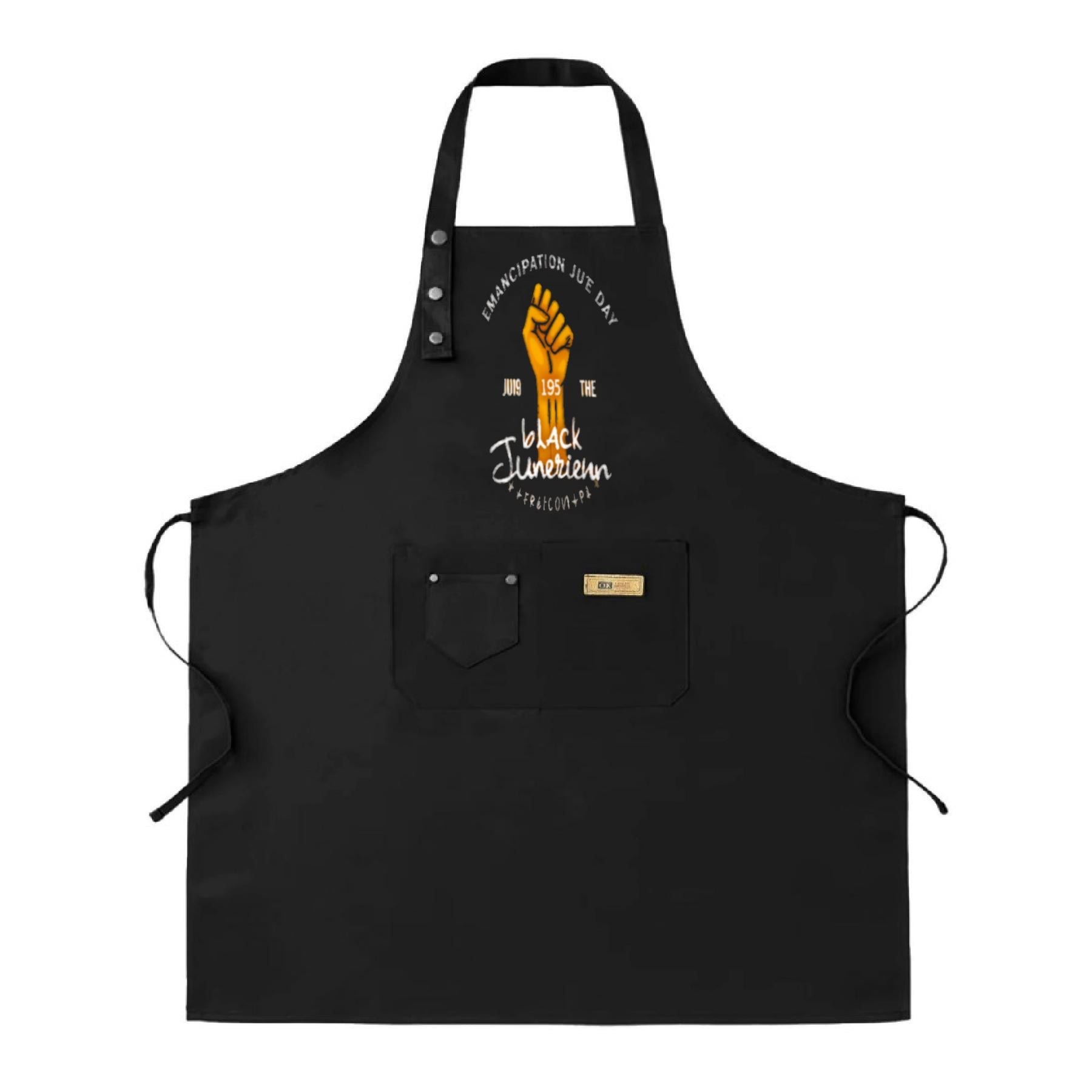 2 Pack Adjustable Bib Apron with Front Pocket Features Bold ' BLACK ...