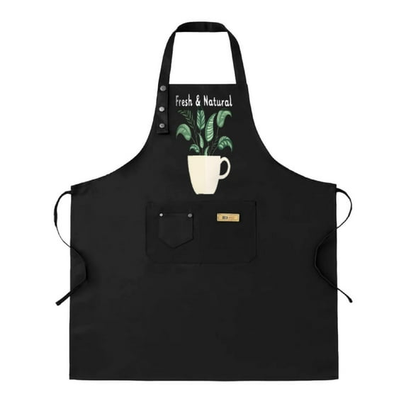 2 Pack Adjustable Bib Apron with Front Pocket & Side Pockets Features ...