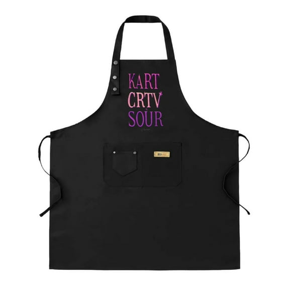 2 Pack Adjustable Bib Apron with Front Pocket & Side Pockets Stylish ...