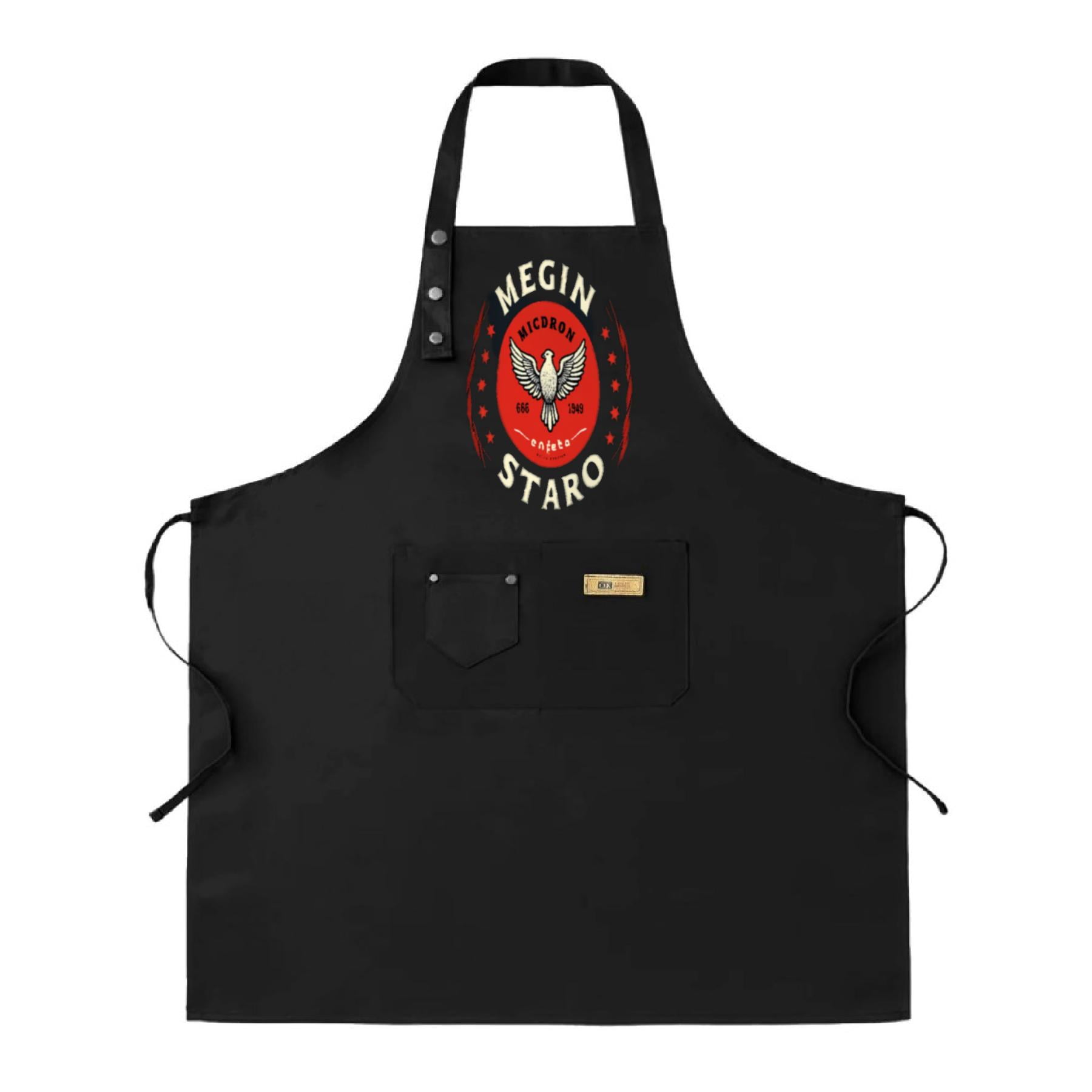 2 Pack Adjustable Bib Apron with Front Pocket - Stylish Black Apron ...